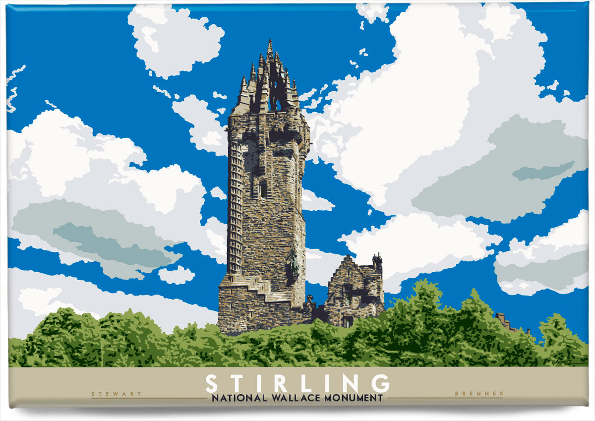 Stirling: National Wallace Monument – magnet – Stewart Bremner Prints