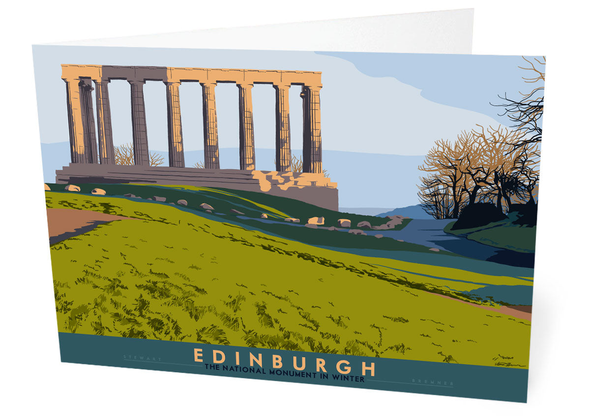 Edinburgh: National Monument – card – Stewart Bremner Prints